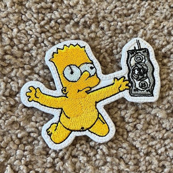 Simpsons | Other | Bart Simpson Nirvana Nevermind Cd Cover Ironon Patch ...